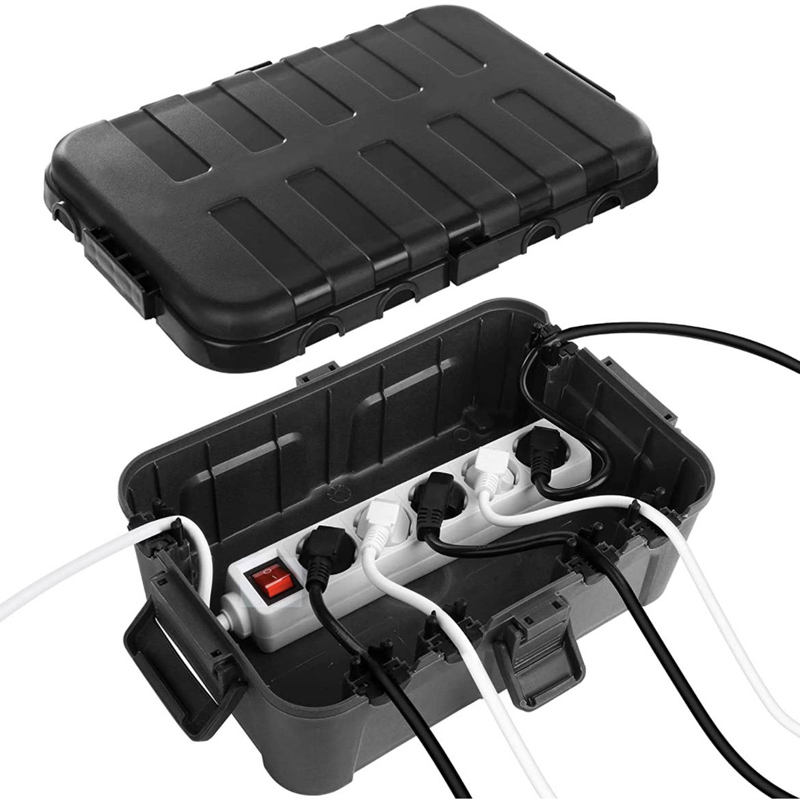SOCKiTBOX Model 330 BK Weatherproof Electrical Box, Large - Black ...
