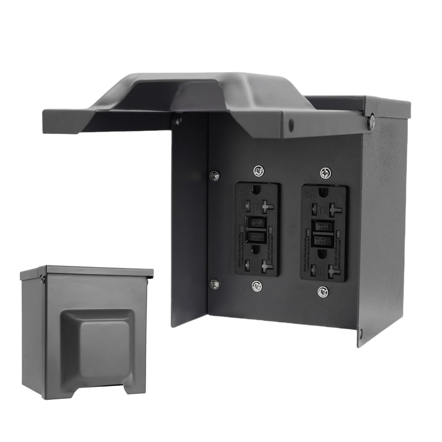 Outdoor Electrical Outlet Box with Cover and Safety Switch, All Metal ...