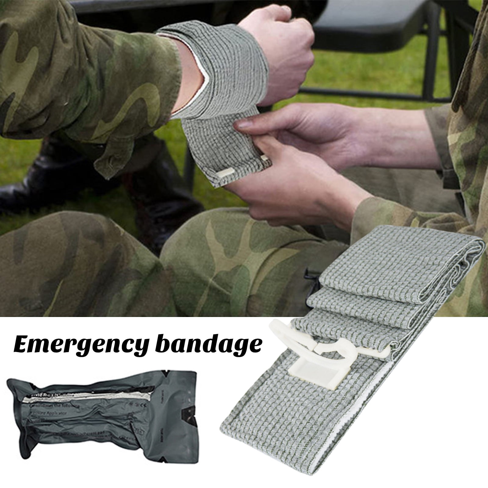 Outdoor Emergency Bandage Breathable & High Elasticity Hemostatic ...