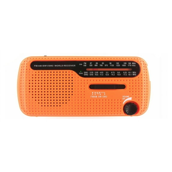 Outdoor Emergency LED Light FM/AM Solar Hand-cranked Rechargeable Radio ...