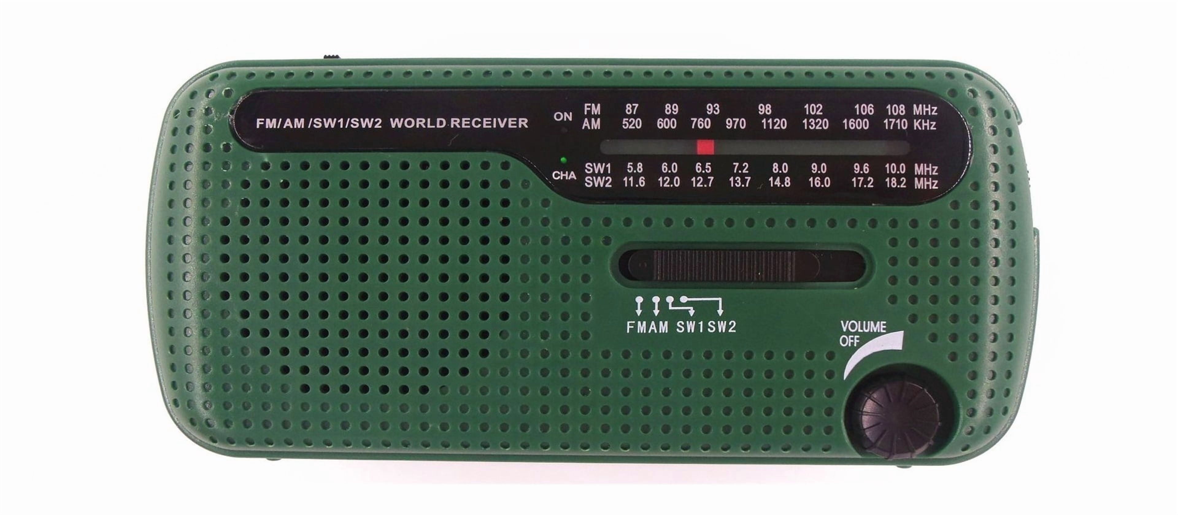 Outdoor Emergency LED Light FM/AM Solar Hand-cranked Rechargeable Radio ...