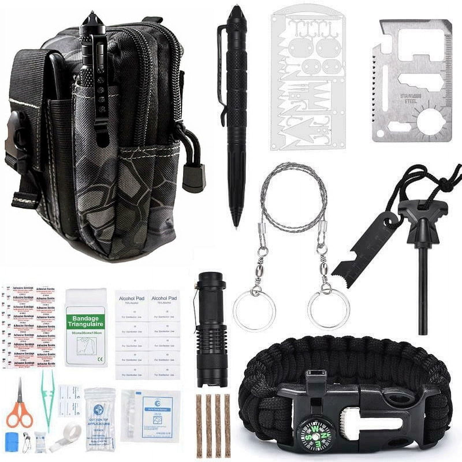 Outdoor Emergency Survival Gear Kit Camping Tactical Tools Military SOS ...
