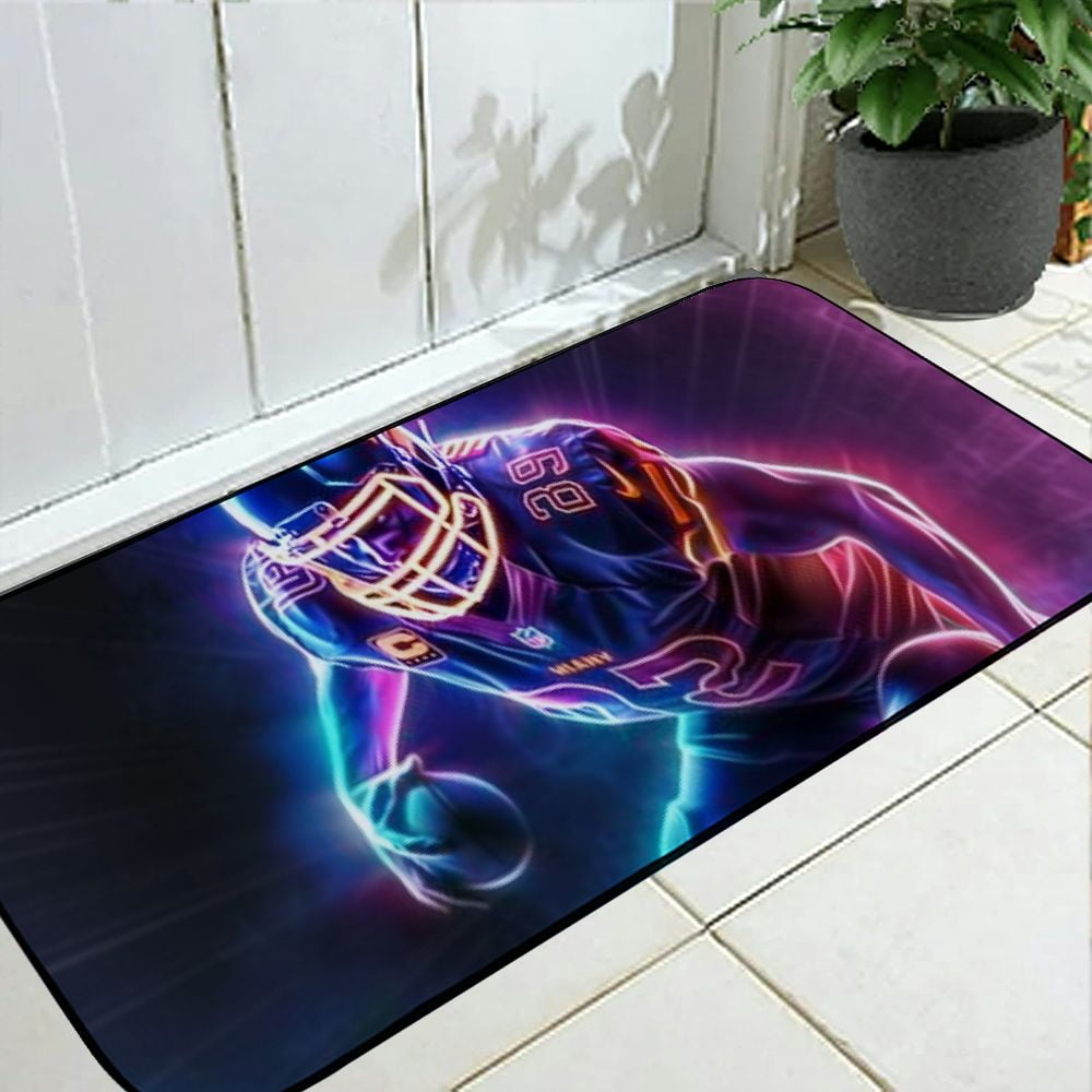 Outdoor Entry Mat, American Football Players Printed Welcome Mat ...