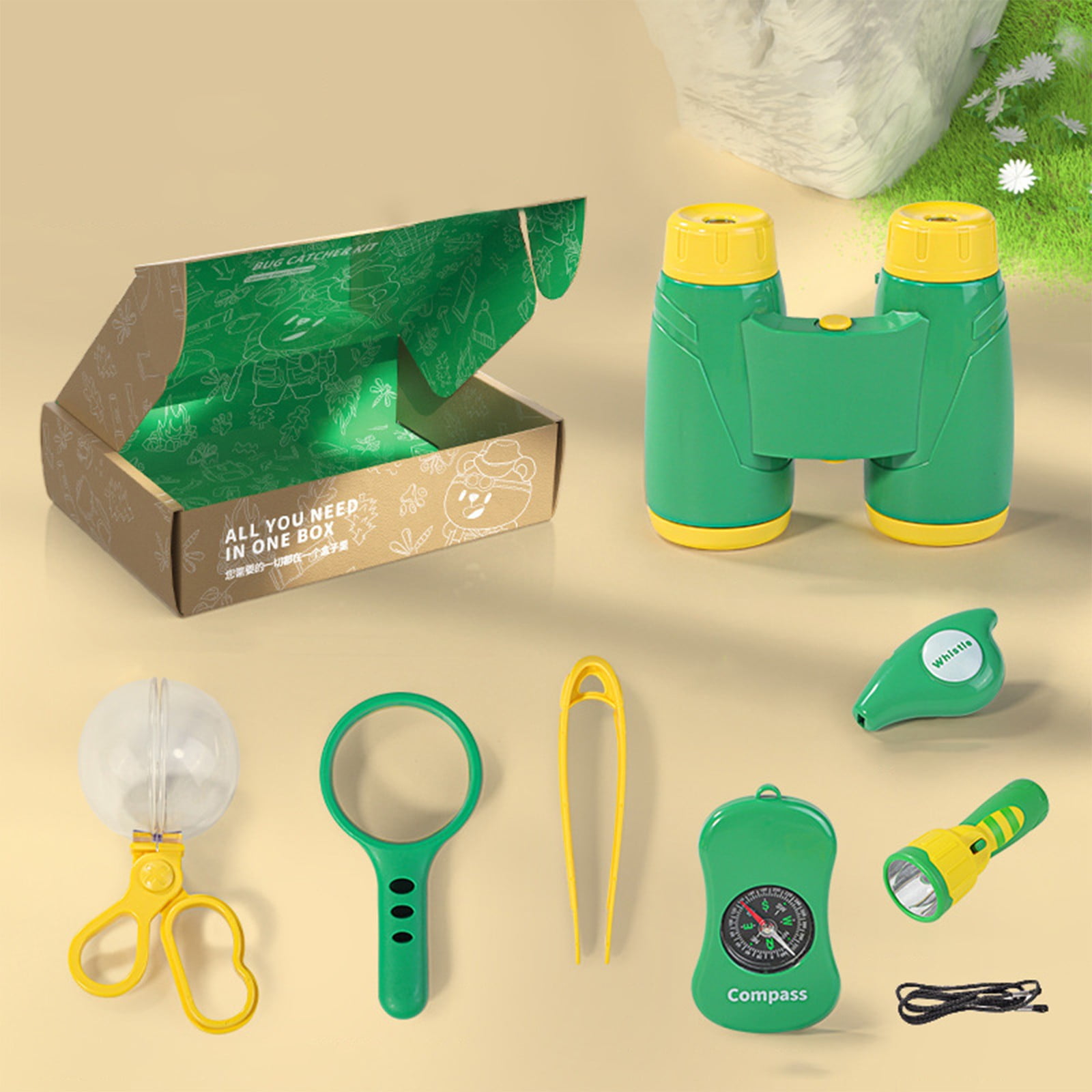 Outdoor Exploration Kit, Children’s Insect Collection Box, Magnifying ...