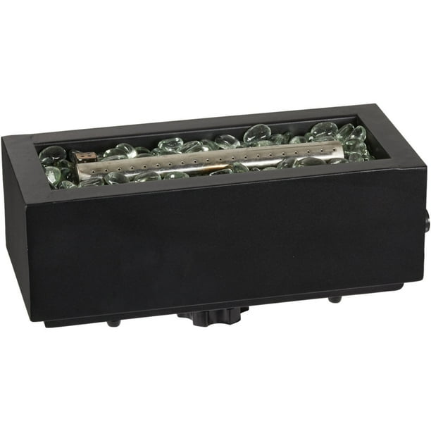 Outdoor Expressions 14 In. Rectangular Table Top Gas Fire Pit - Walmart ...