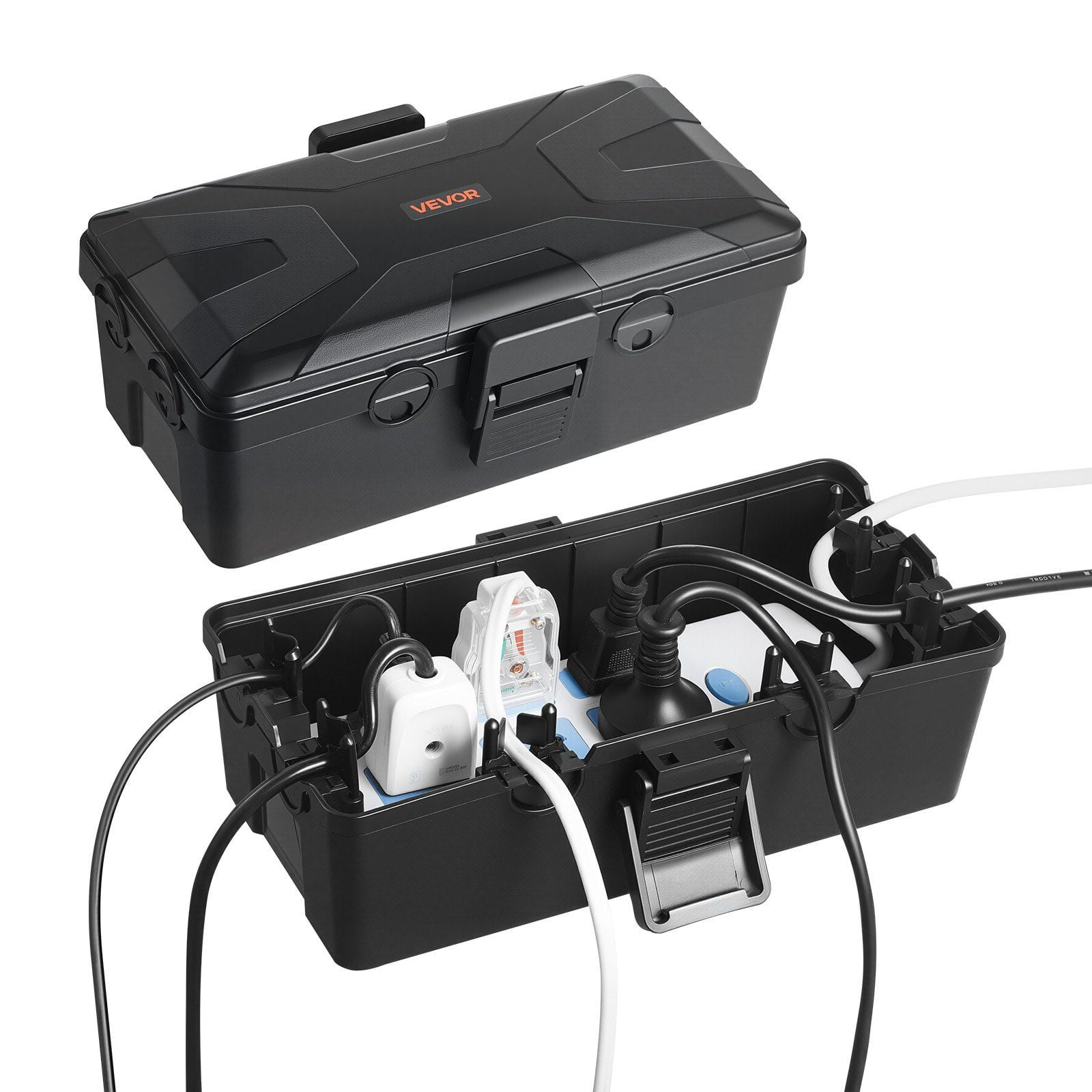 Outdoor Extension Cord Cover, Waterproof Electrical Enclosure with 6 ...
