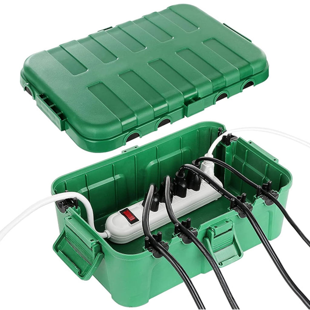 Outdoor Extension Cord Safety Box, Solid Weatherproof Electrical ...
