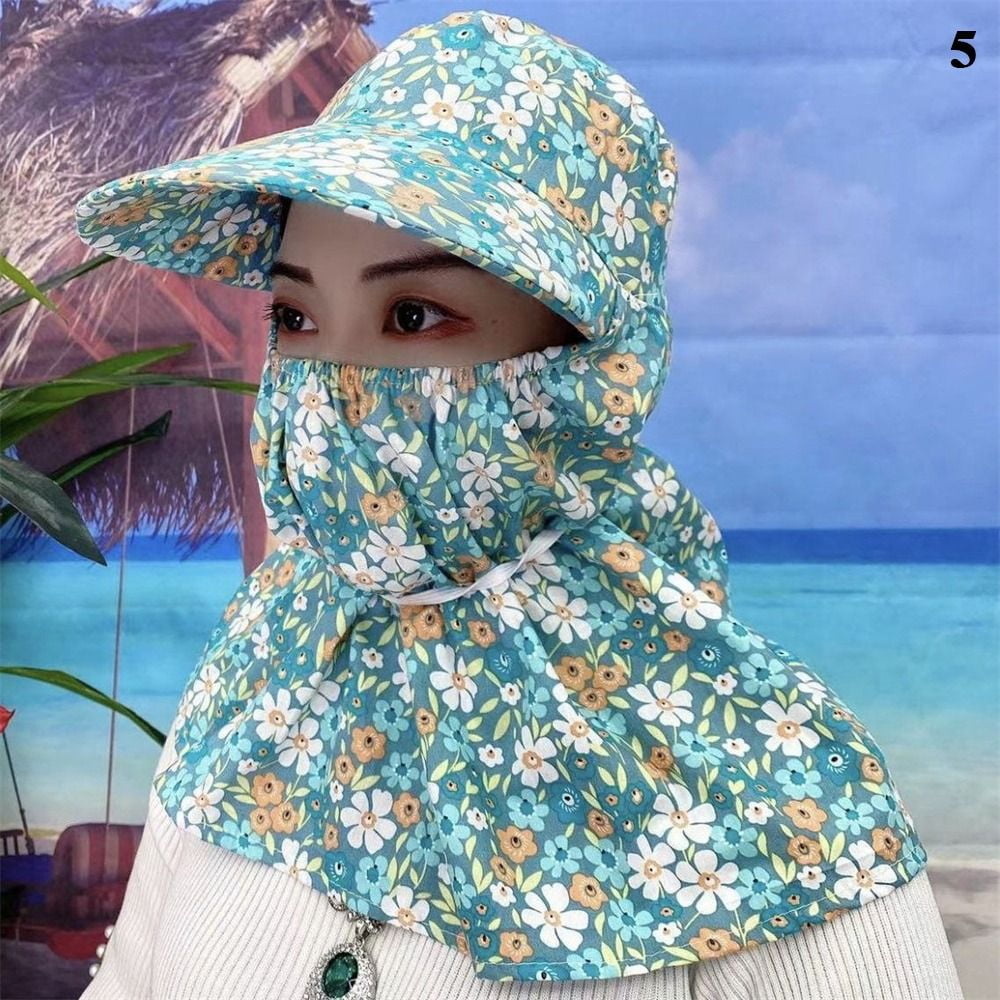 Outdoor Face And Neck Protective Cover Leisure Hat Ear Flap Women Hats ...
