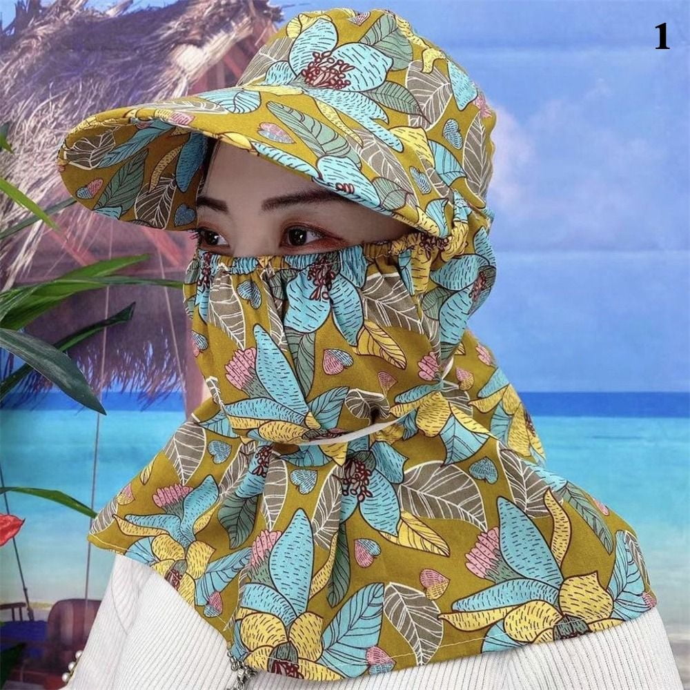 Outdoor Face And Neck UV Protection Ear Flap Women Hats Sun Hat Leisure ...