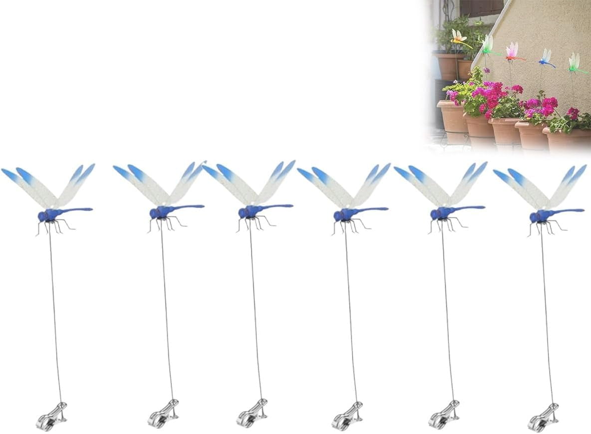 Outdoor Fake Dragonfly Pole Clip,Dragonfly Clip Bug Repellent,Realistic ...