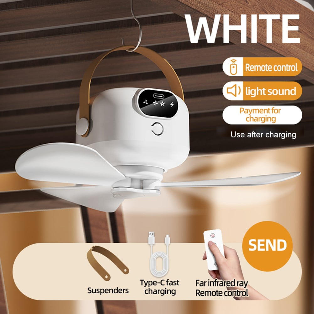 Outdoor Fan Small Ceiling Fan Dormitory Fan Small Remote Control ...