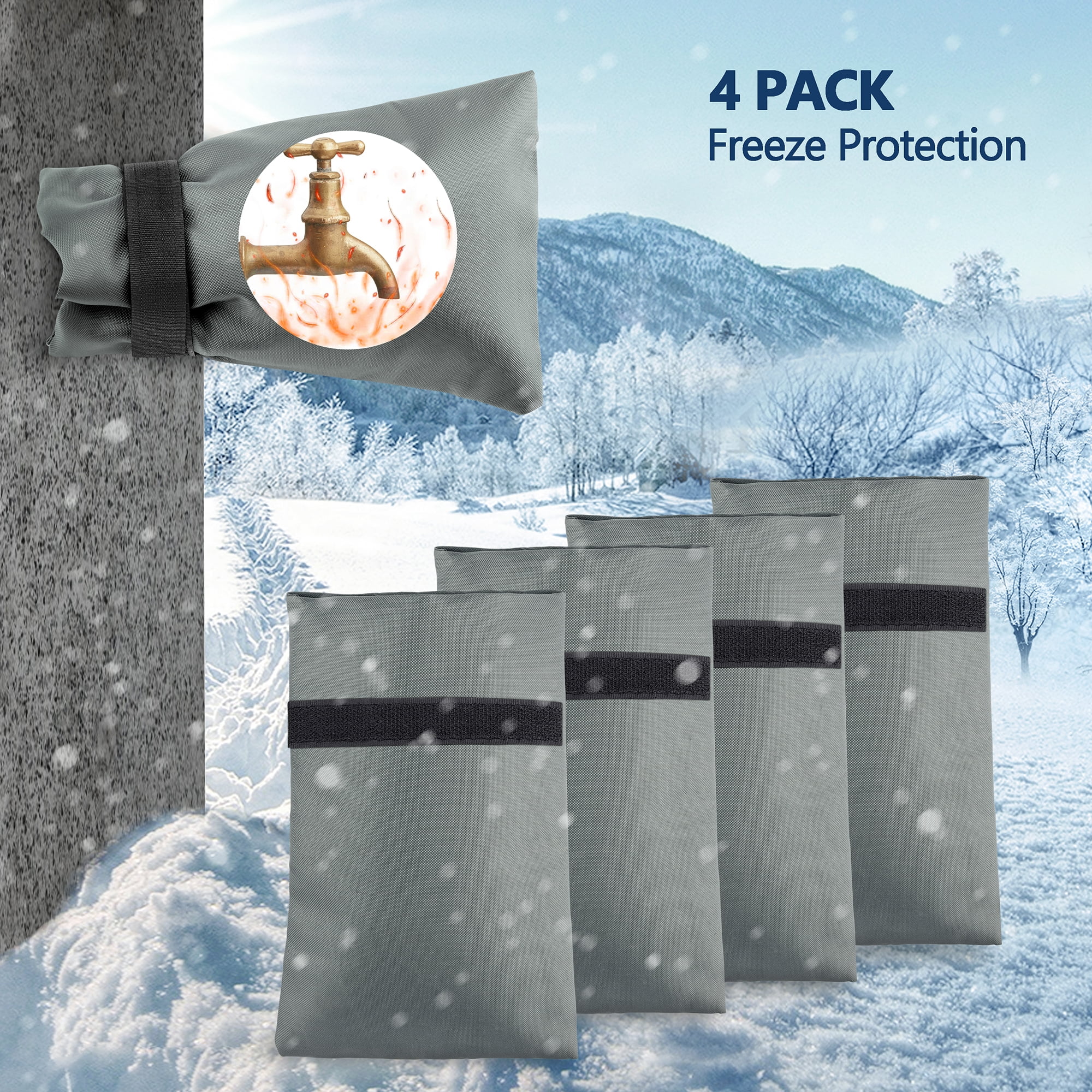 Outdoor Faucet Cover for Winter - WeGuard Outdoor Water Faucet Cover ...