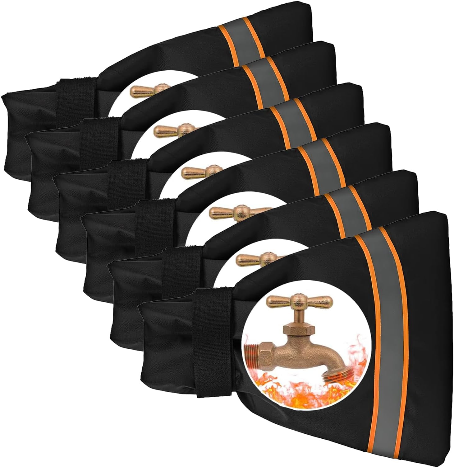 Outdoor Faucet Covers for Winter, 9.8" x 6.3" Insulated Spigot Cover ...