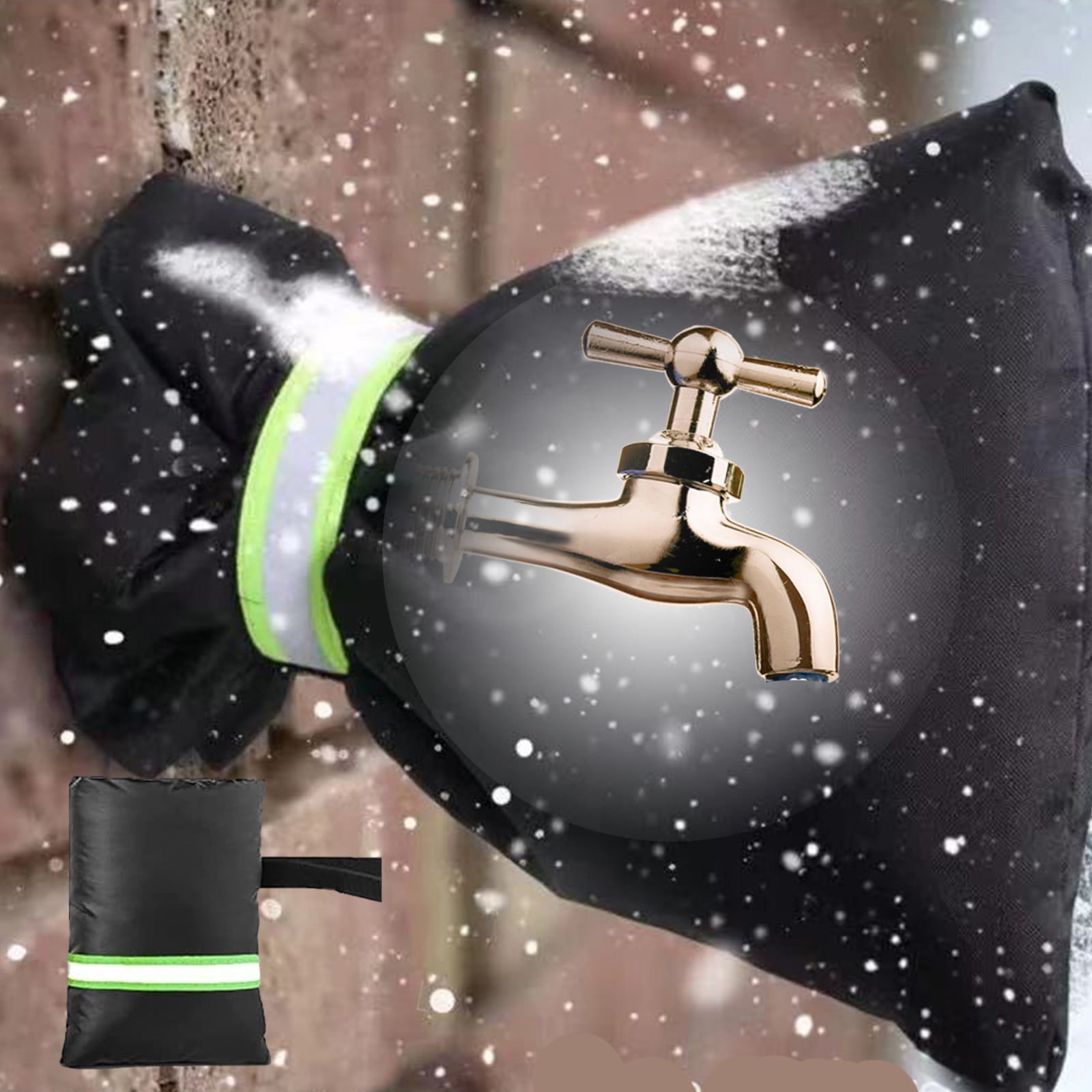 Outdoor Faucet Covers for Winter Freeze Protection, 6" x 7.2" Hose Bib ...