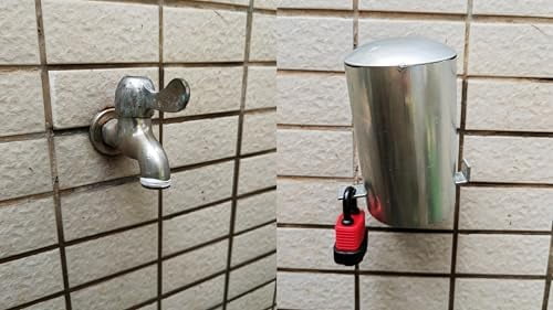 Outdoor Faucet Lock & Spigot Lock - Universal Water Hose Lock with ...