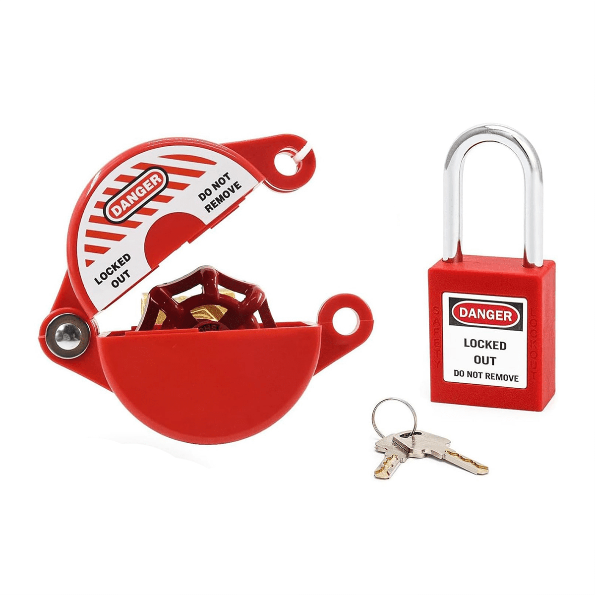 Outdoor Faucet Lock with Padlock - Water Spigot Lock, Hose Bib Lock for ...