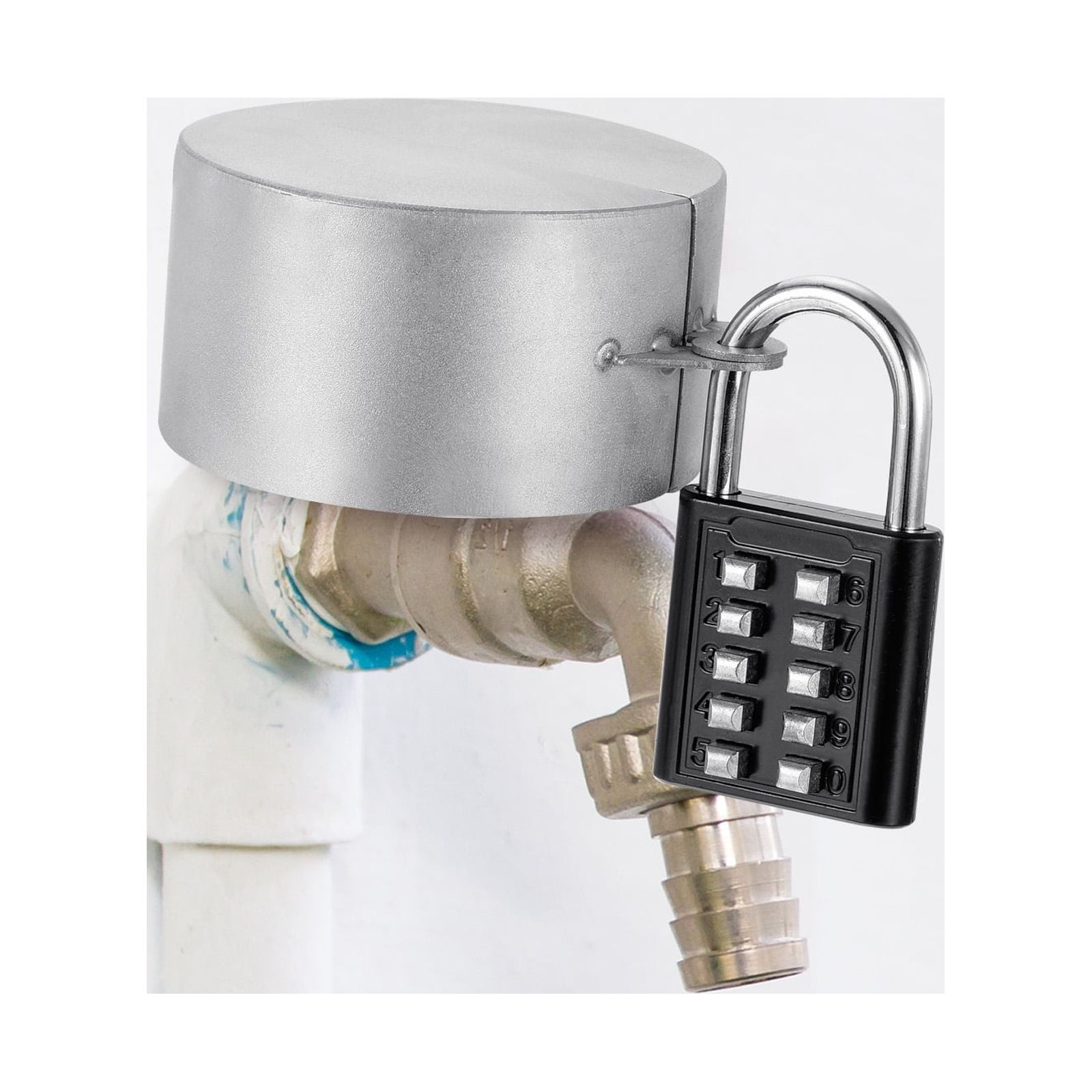 Outdoor Faucet Lock with Password Lock Gate Valve Locking Device ...