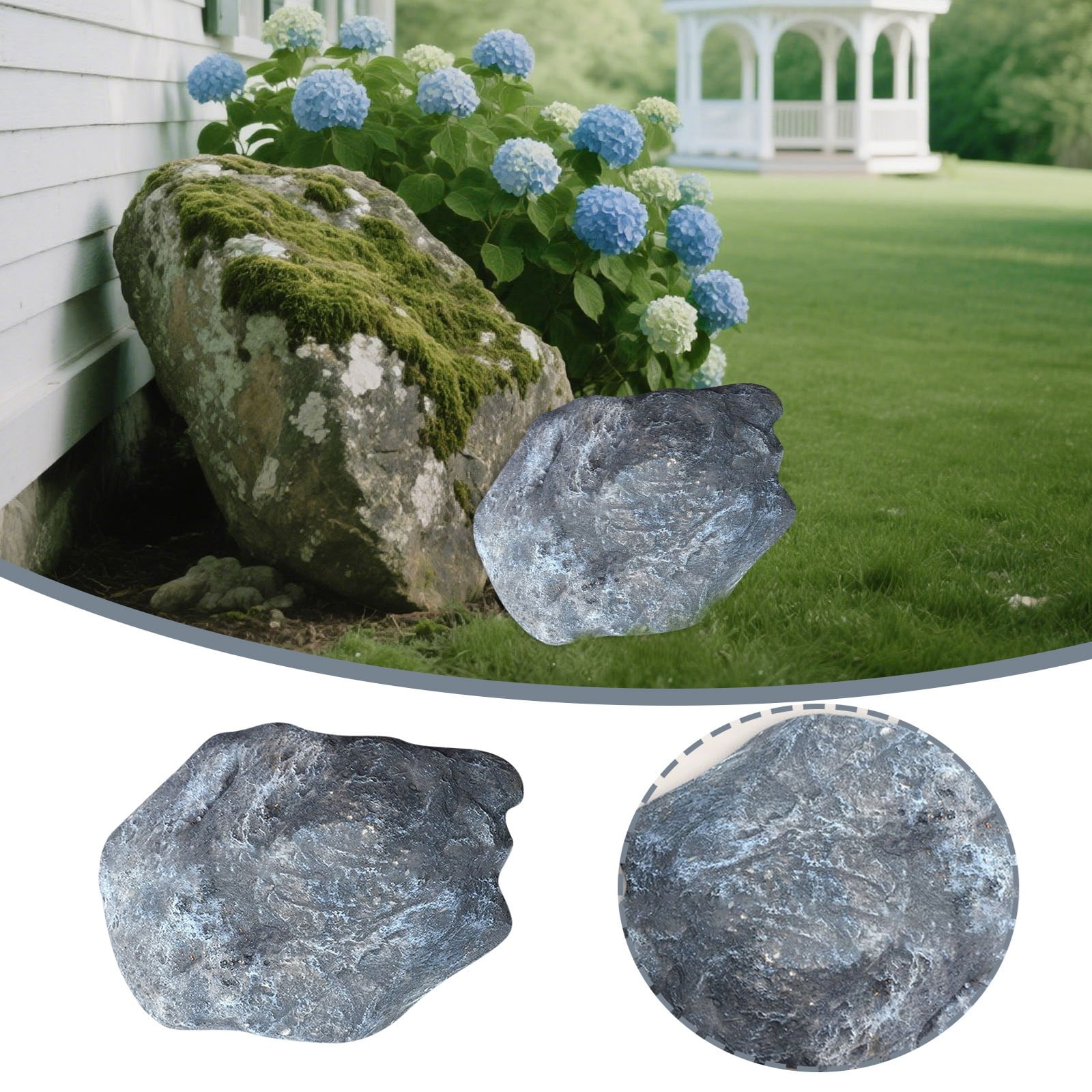 Outdoor Rock Cover, Artificial Landscape Boulder Enclosure, Decorative ...