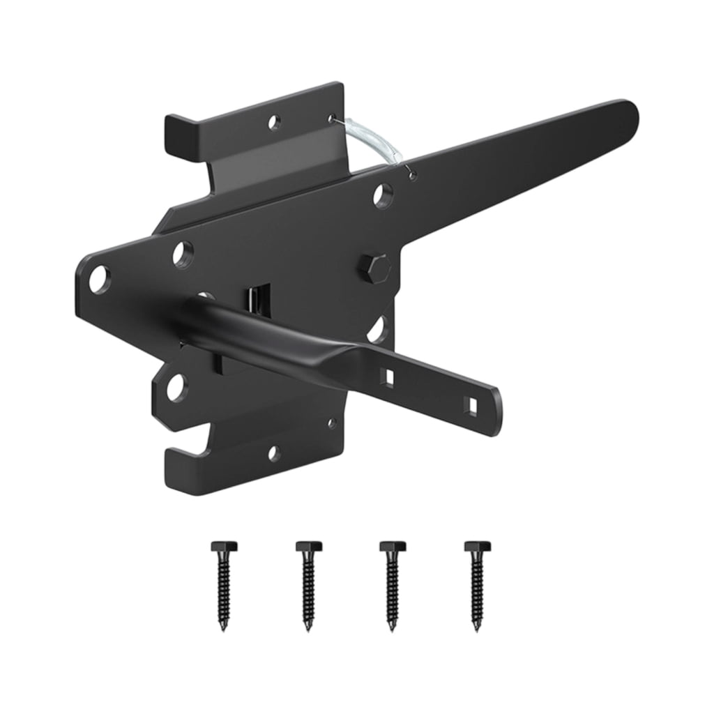 Outdoor Fence Gate Lock Auto Locking Gate Latches Iron Security Lock ...