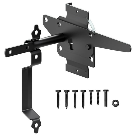 Outdoor Fence Gate Lock Auto Locking Gate Latches Iron Security Lock ...