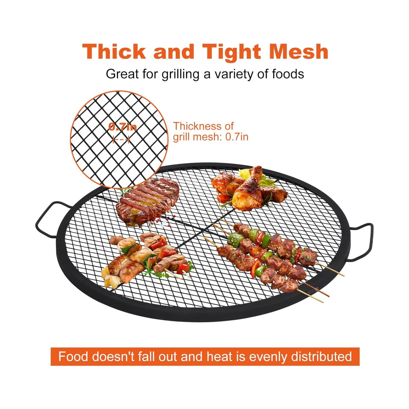 Outdoor Fire Pit Cooking Grill Grate, X-Marks Fire Pit Grill Cooking ...