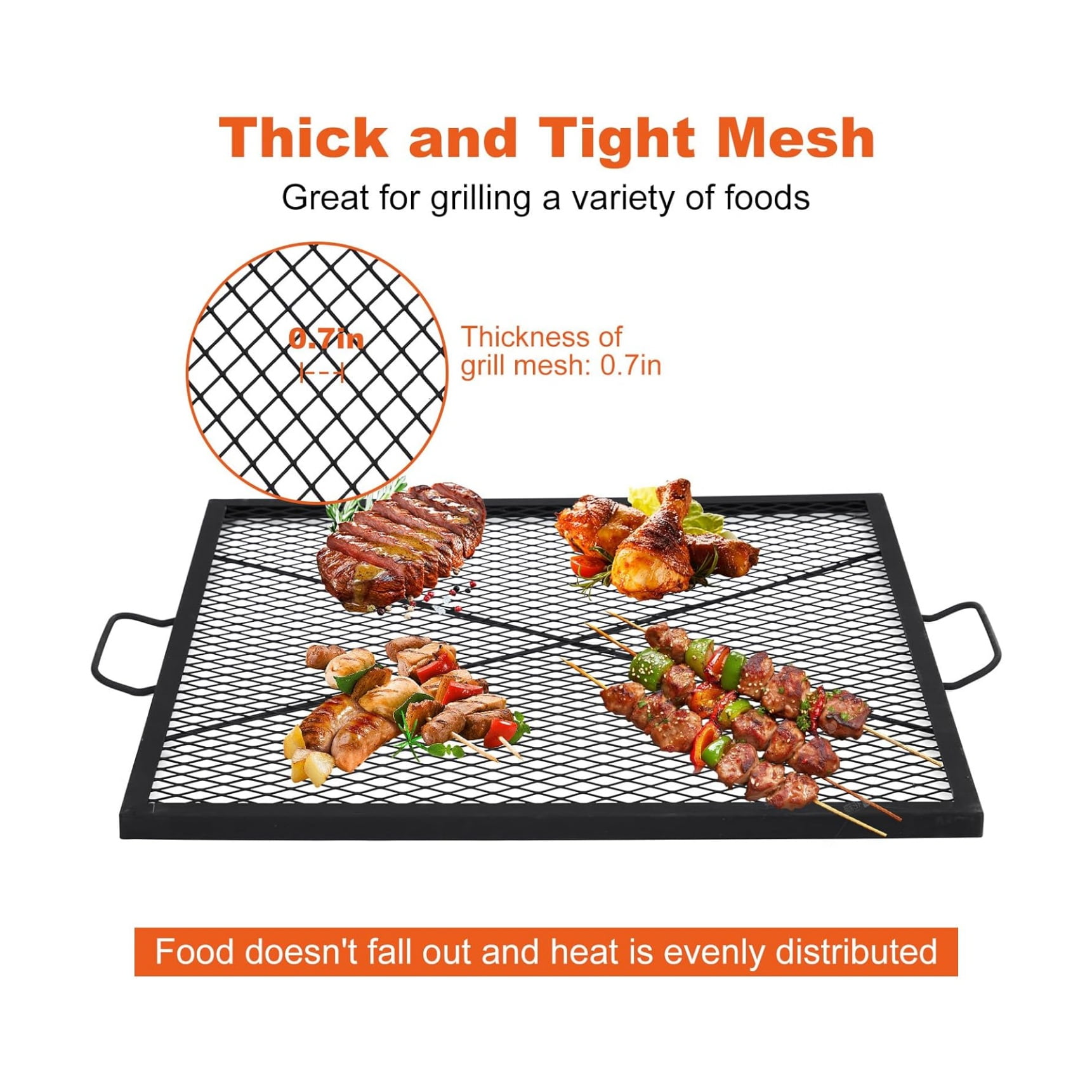 Outdoor Fire Pit Cooking Grill Grate, X-Marks Fire Pit Grill Cooking ...