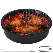 30in. Galvanized Round Fire Ring - Walmart.com