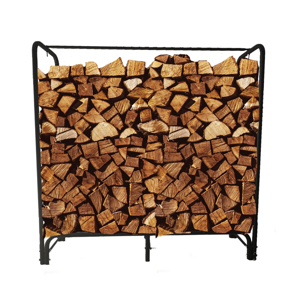 Outdoor Firewood Rack, Upgraded Adjustable Heavy Duty Logs Stand ...