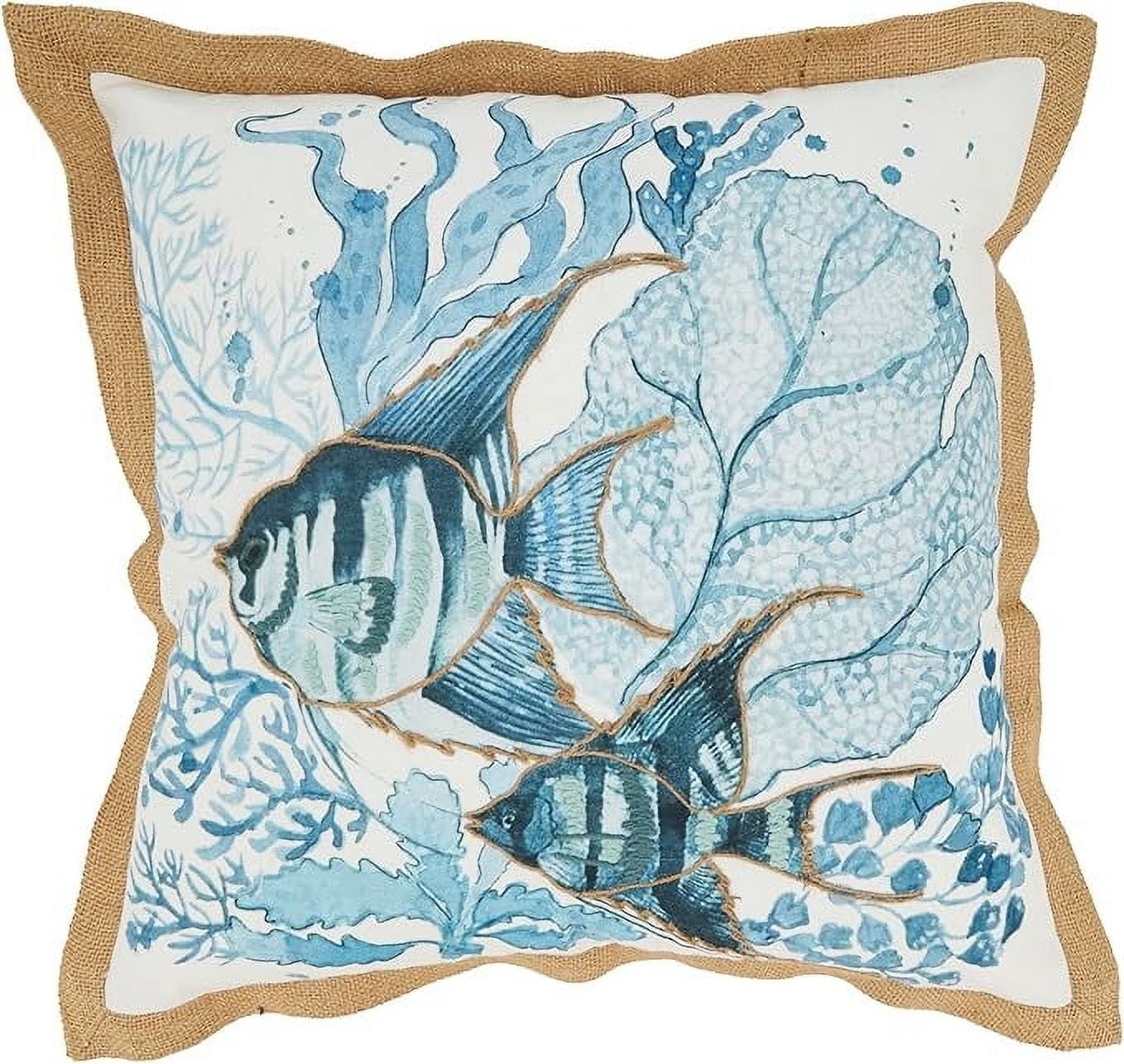 Outdoor Fish Poly Filled Pillow - Walmart.com