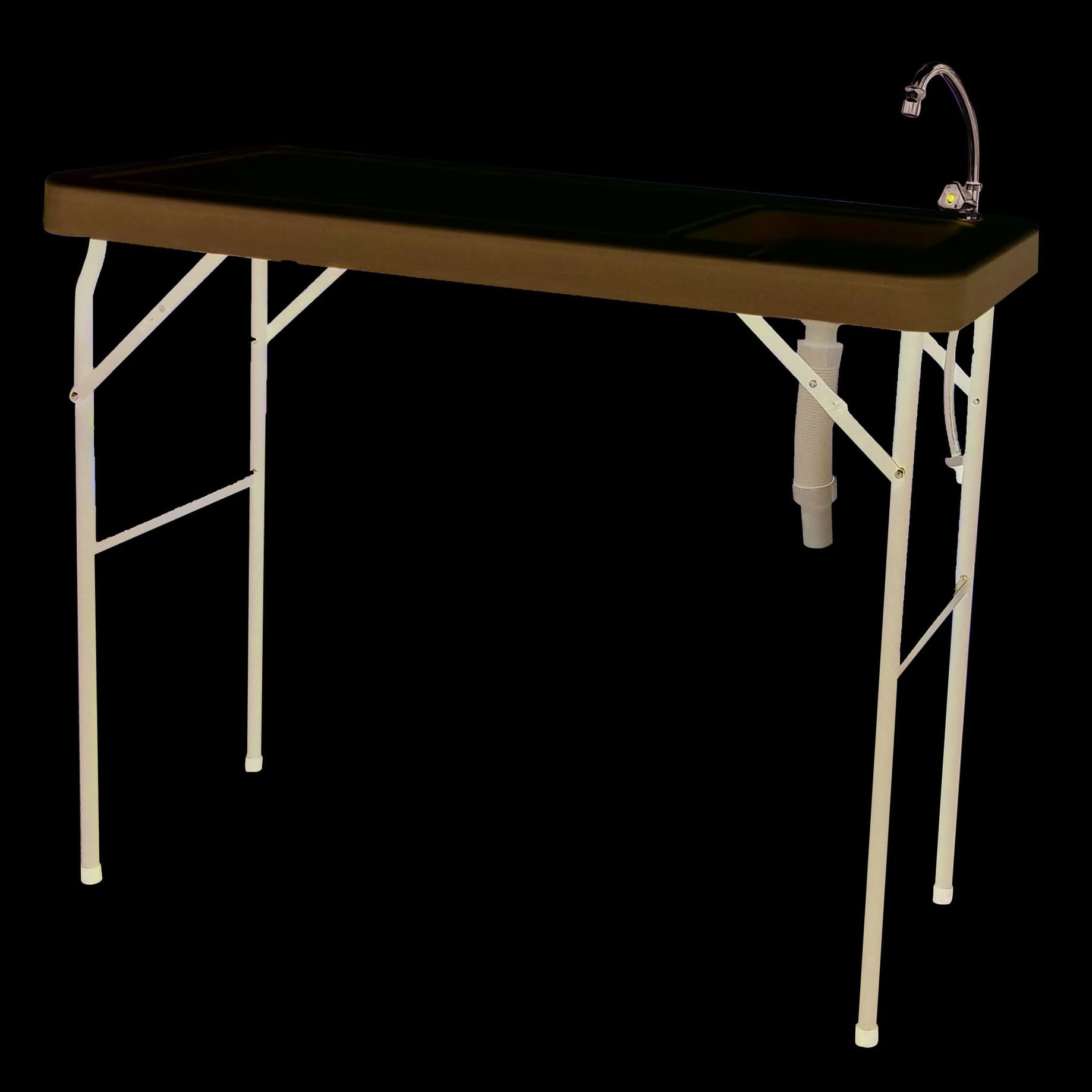 Outdoor Fish Processing Table With Sink And Detachable Faucet - Easy To ...