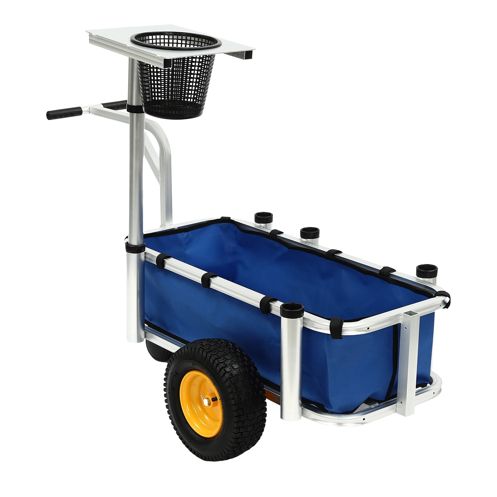 Outdoor Fishing Folding Cart, 176.4 lbs Capacity, Aluminum Frame with ...