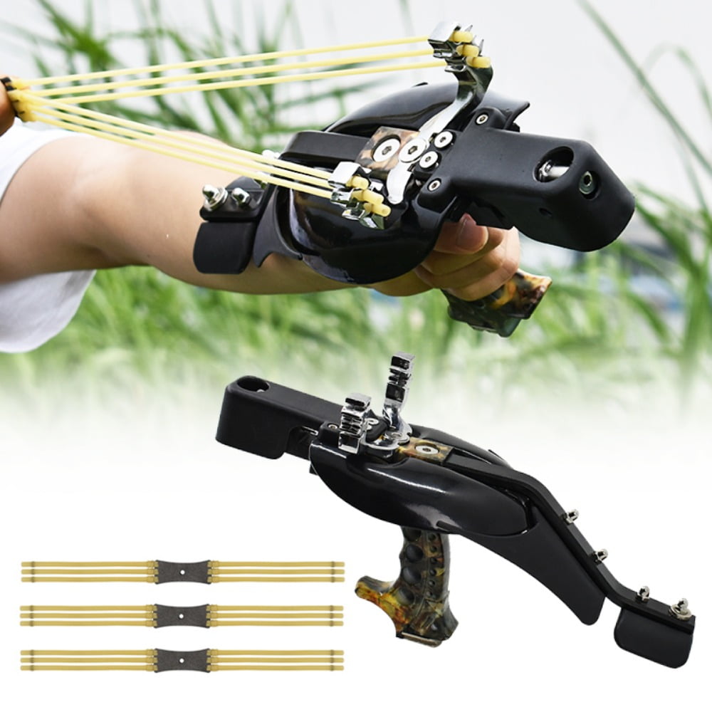 Outdoor Fishing Slingshot Set Reel Darts Catapult Bowfishing Hunting ...