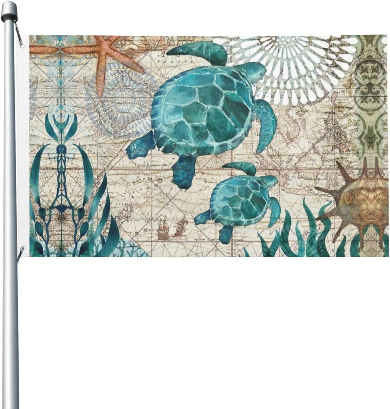 Outdoor Flags Sea Turtle Flags Garden flag Double Sided Yard Flags Spring Summer Holiday Garden ...