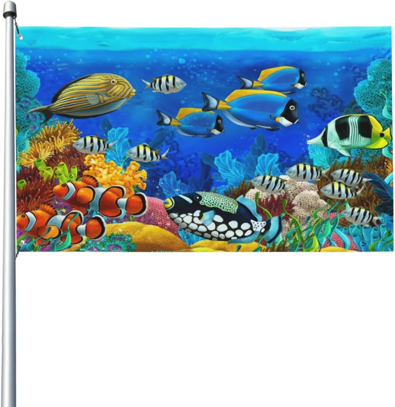 Outdoor Flags ocean animals sea life Summer Garden flag Double Sided ...
