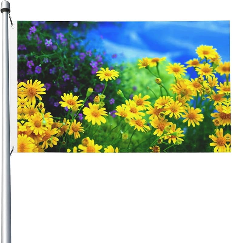 Outdoor Flags spring floral flowers and butterflies Summer Garden flag ...