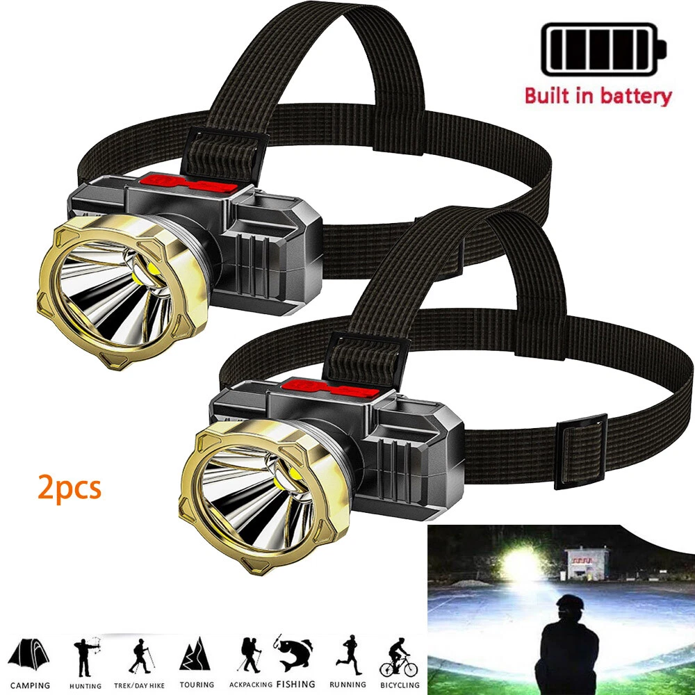 Outdoor Flashlight Strong Light Portable Lighting Long-range Headlight Headlamp2 - Walmart.com