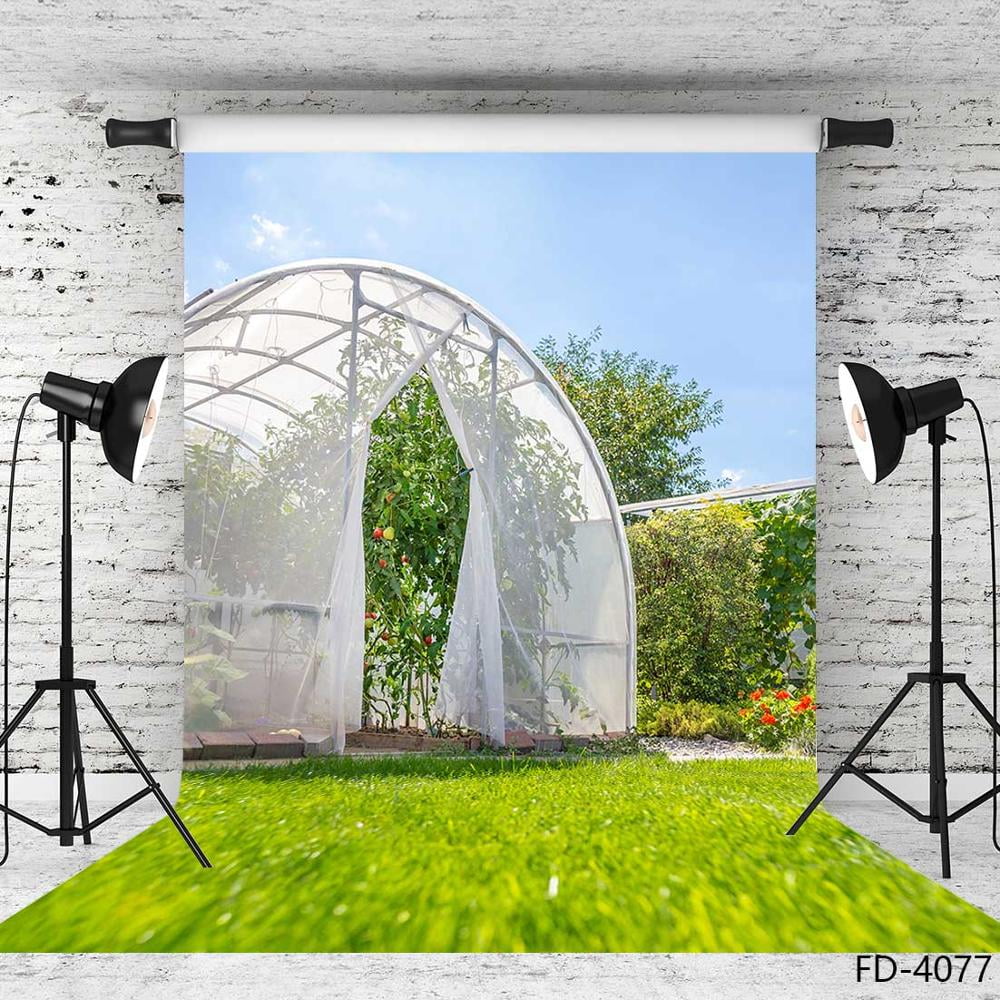 Outdoor Flower Nursery Green Grass Photoph Shooting Photography ...