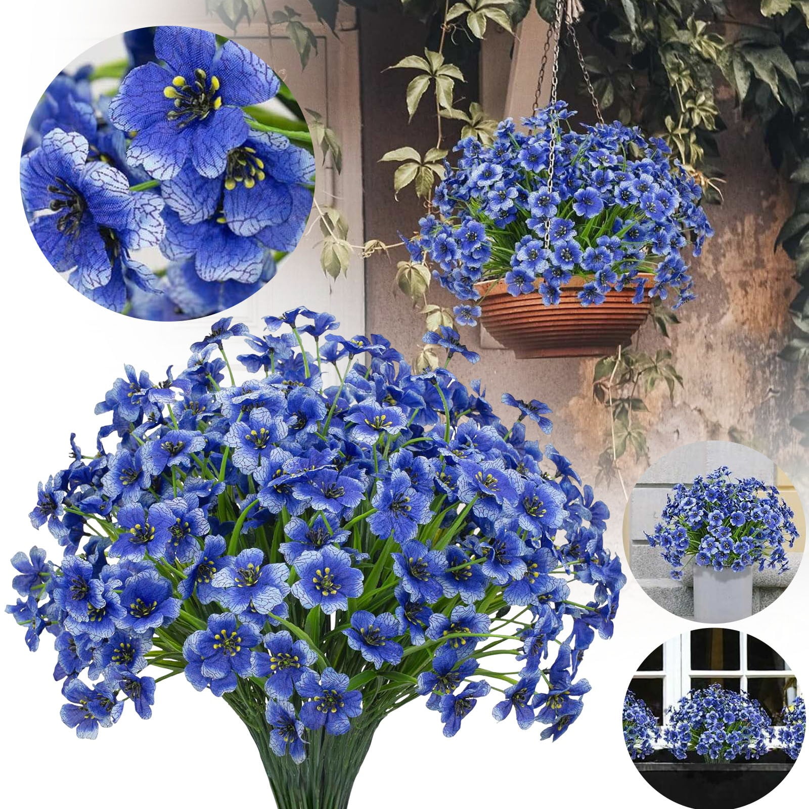 Outdoor Flower Pots, Small Fake Flowers, Silk Flowers For Outside ...