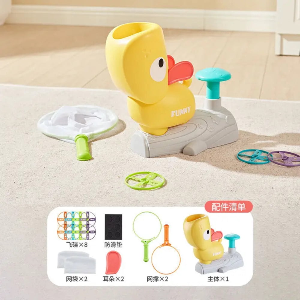 Outdoor Flying Air Disc Launcher Toys for Kids Disc Flying Game ...