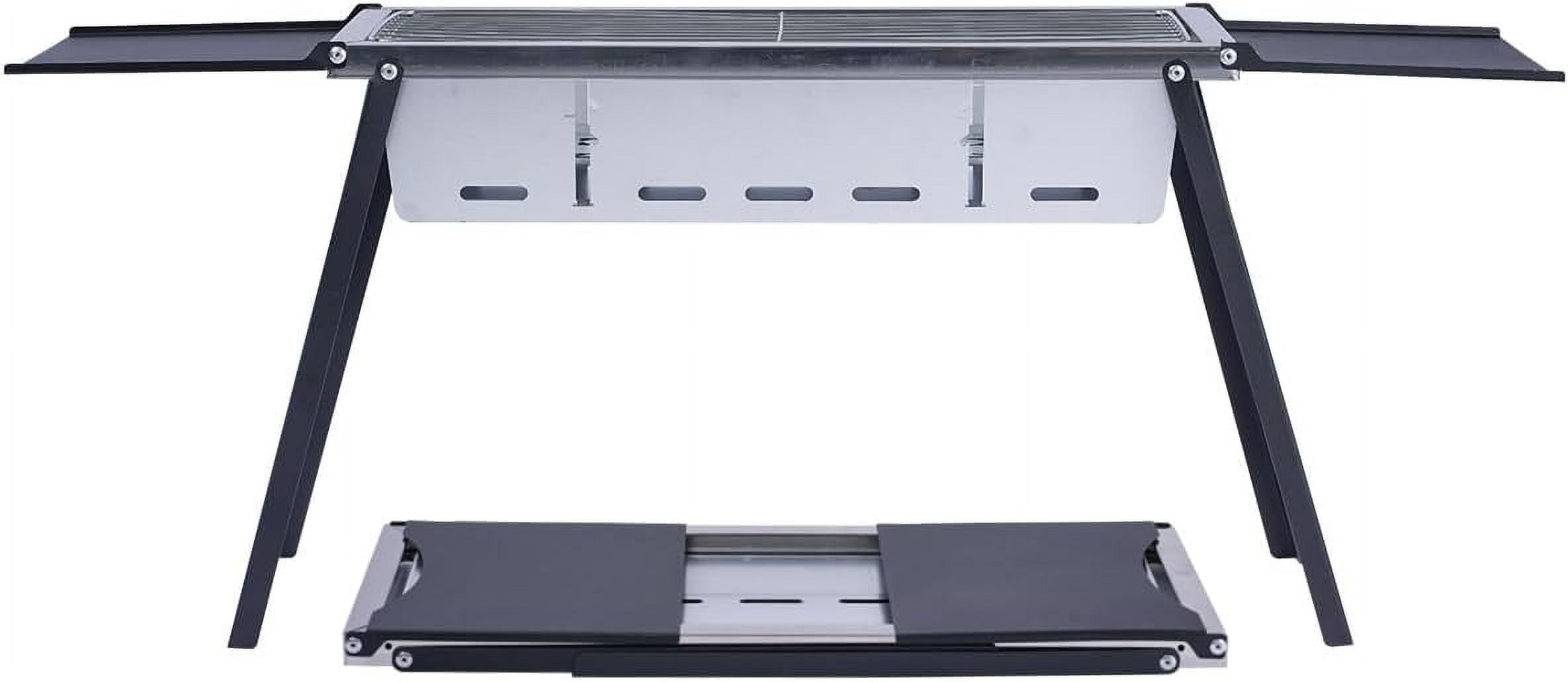 Outdoor Foldable Portable Barbecue Grills Stainless Steel Charcoal BBQ ...