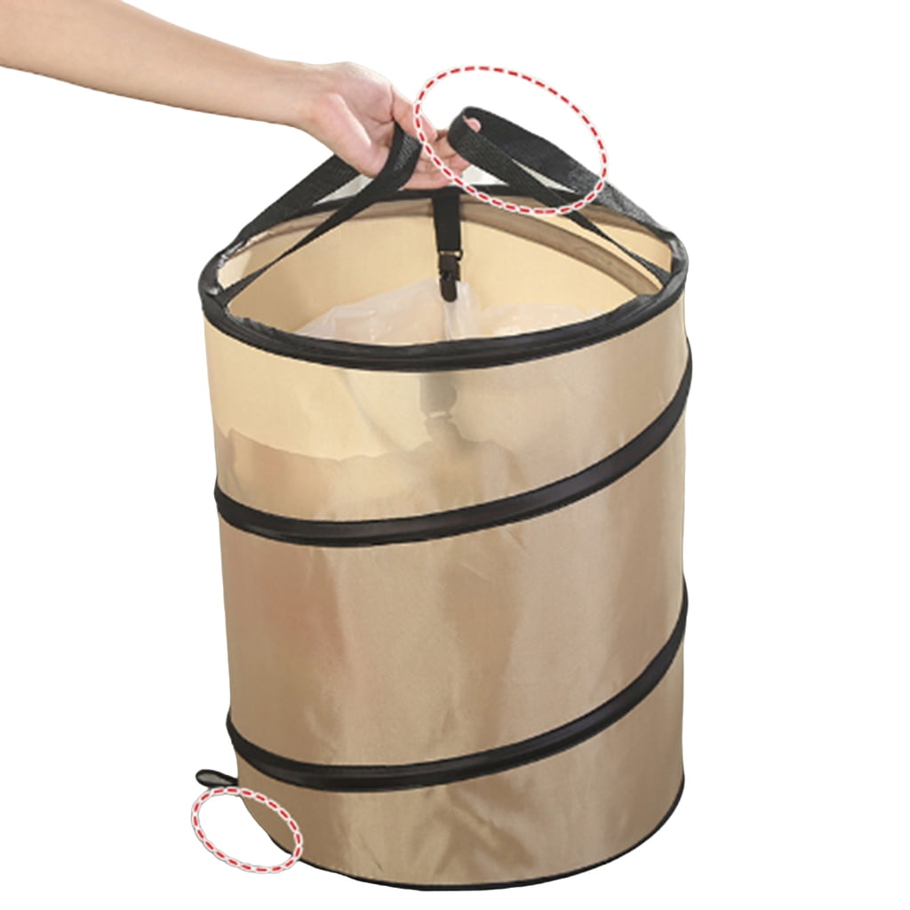 Outdoor Foldable Trash Can Portable Camping Garbage Bin Wastebasket Can ...