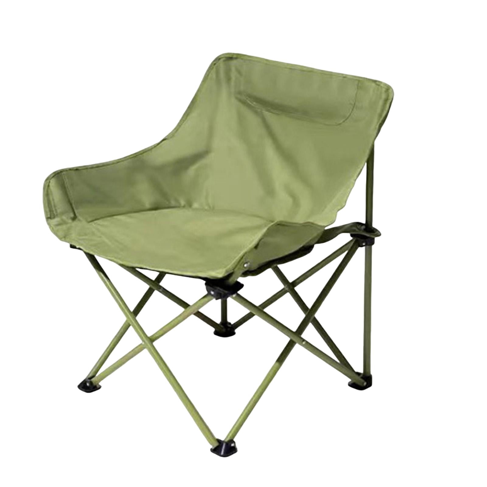 Outdoor Folding Beach Chair with Anti-Sinking Large Feet Back Support ...