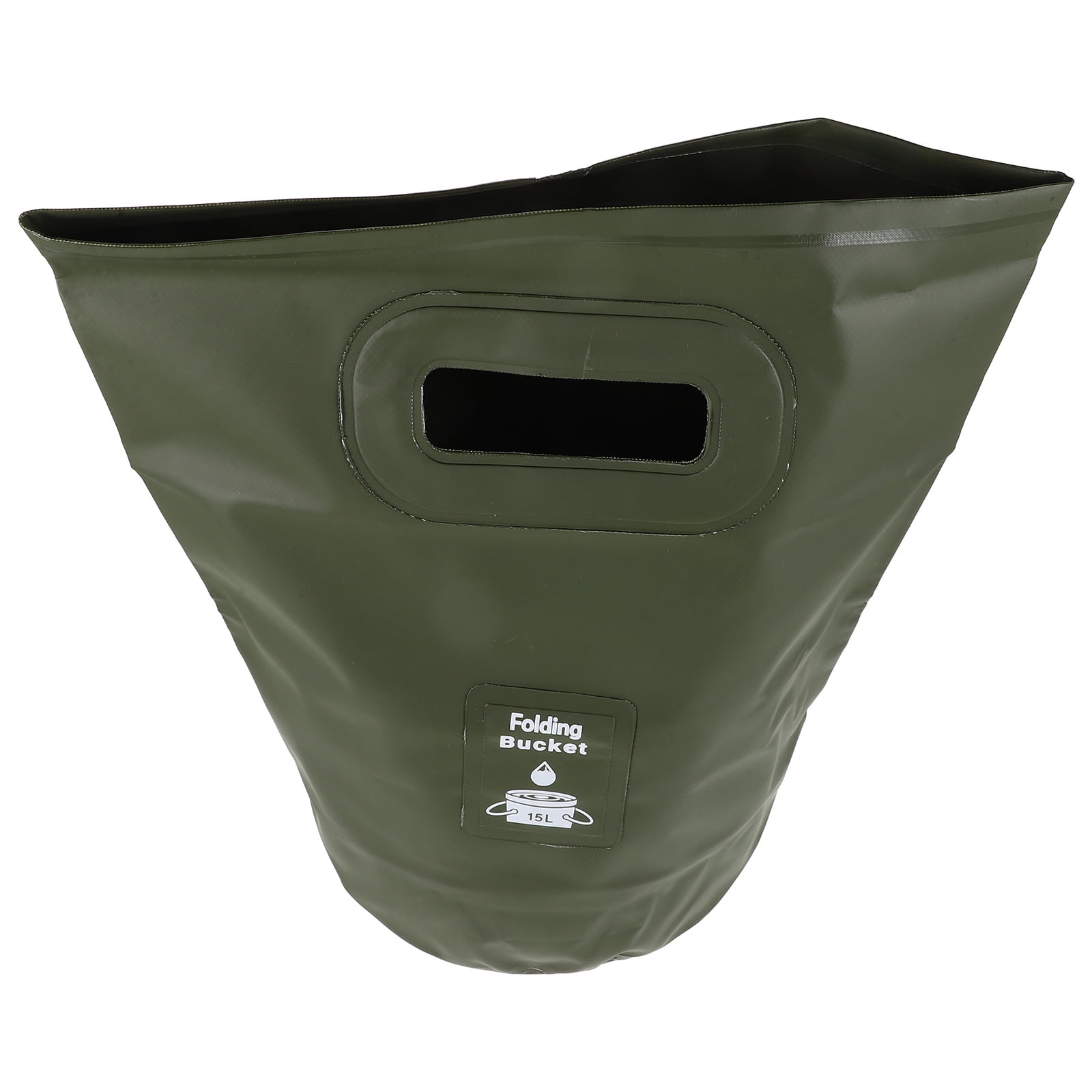 Olive Green Foldable Water Bucket with Durable PVC Material for Storage ...