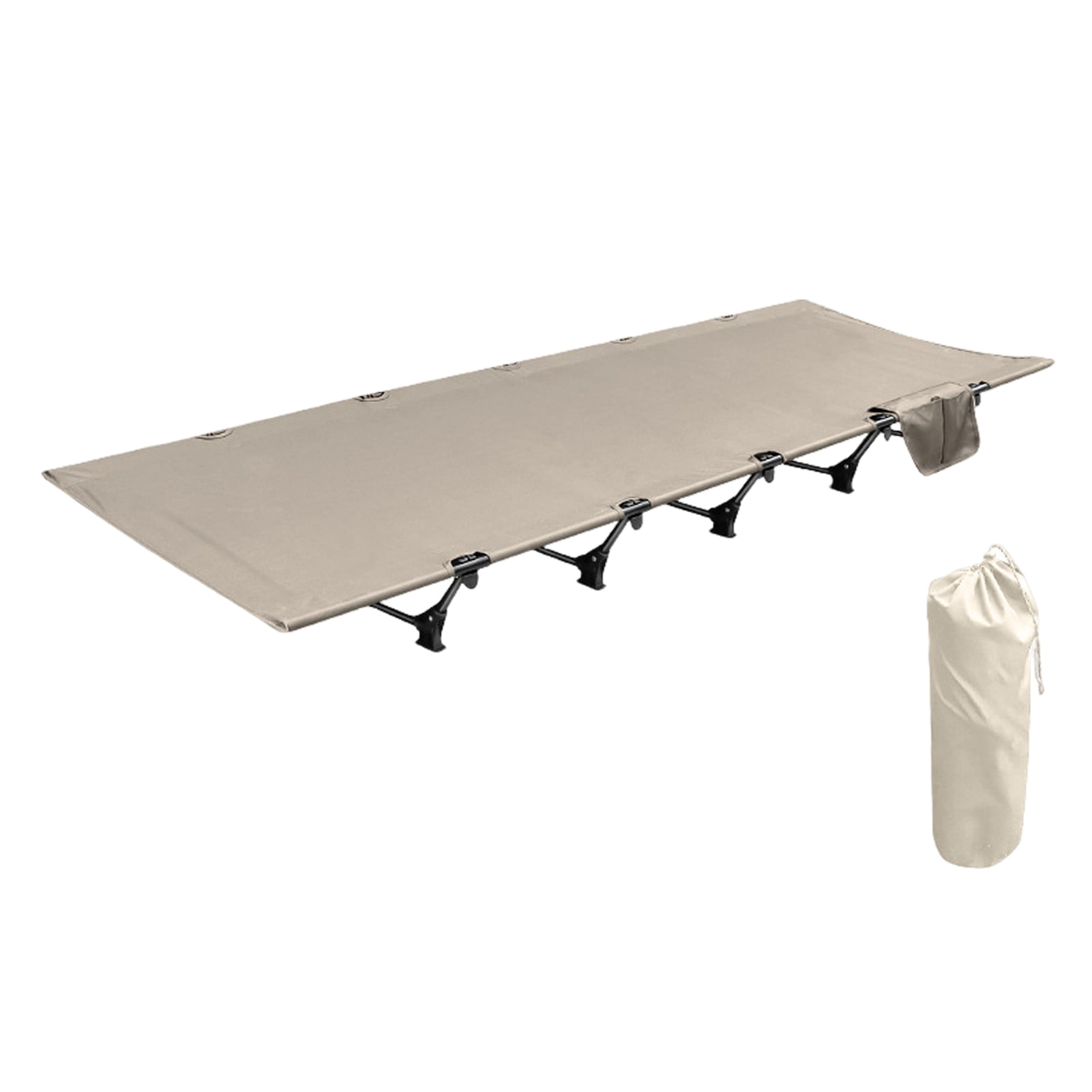 Outdoor Folding Camping Cot Bed with Storage Bag Supports 150kg ...