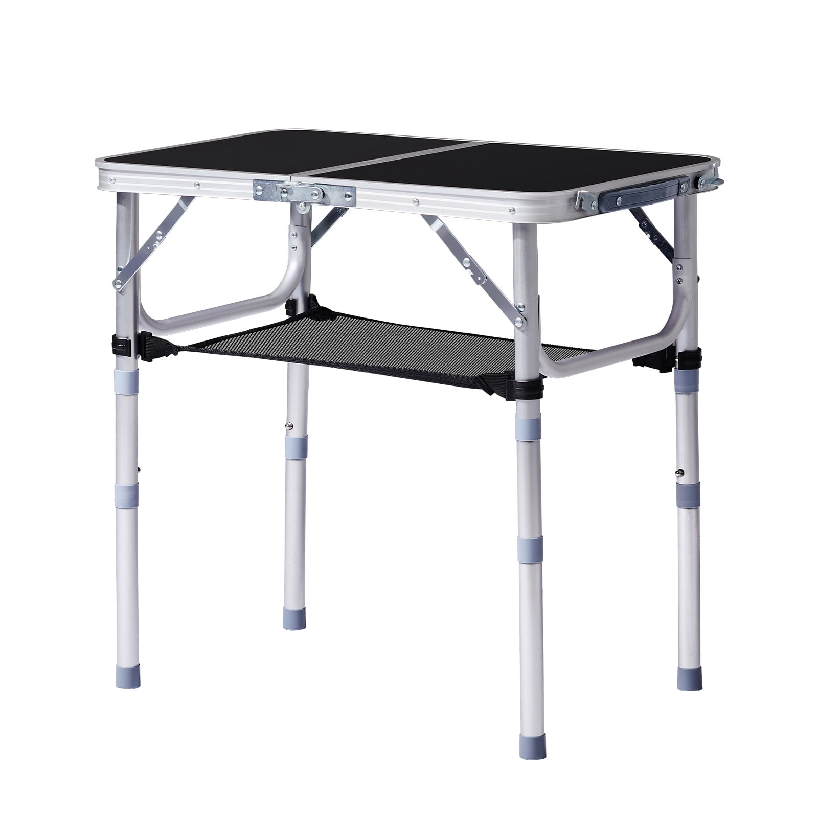 Outdoor Folding Camping Table, 2ft Portable Pinic Table with 3 ...