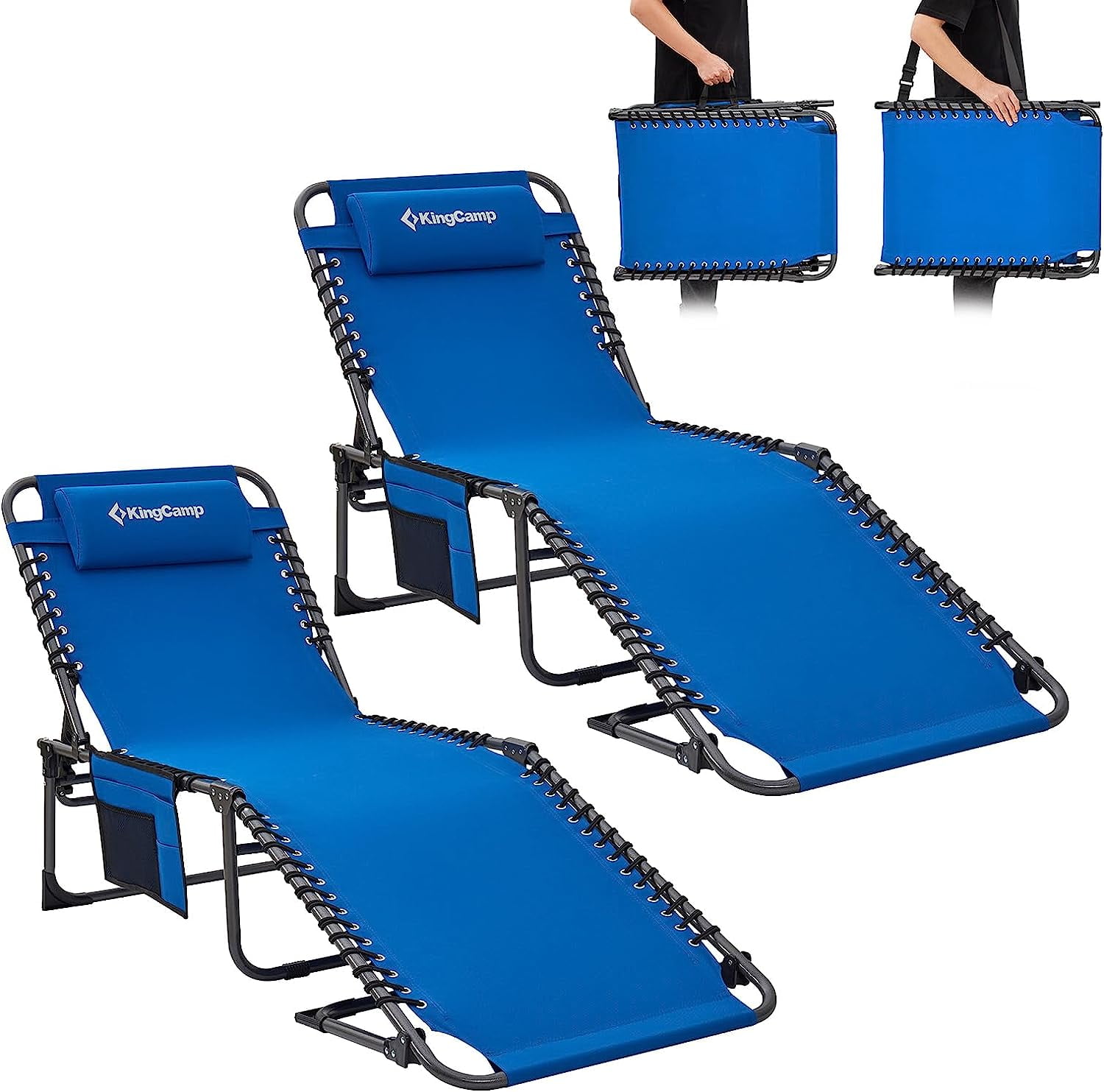 Outdoor Folding Chaise Lounge Chair for Beach, Sunbathing, Patio, Pool ...