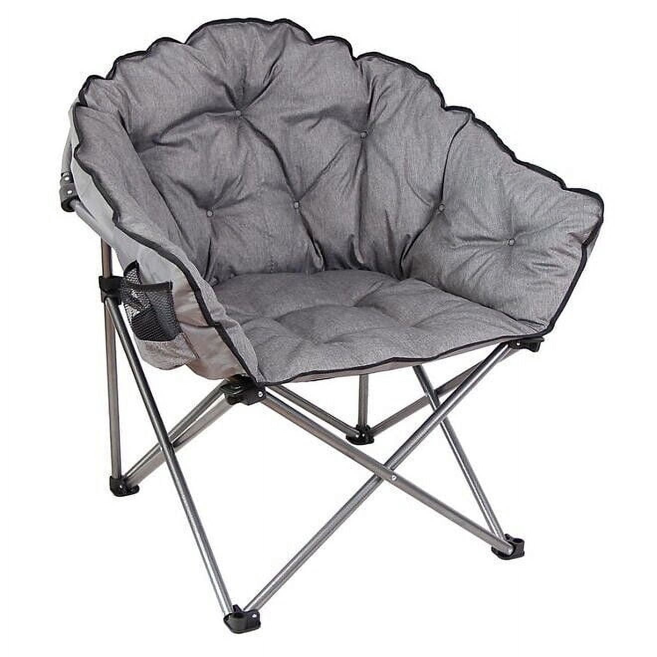 Outdoor Folding Club Chairs Heavy Duty Padded for Camping Patio Beach ...