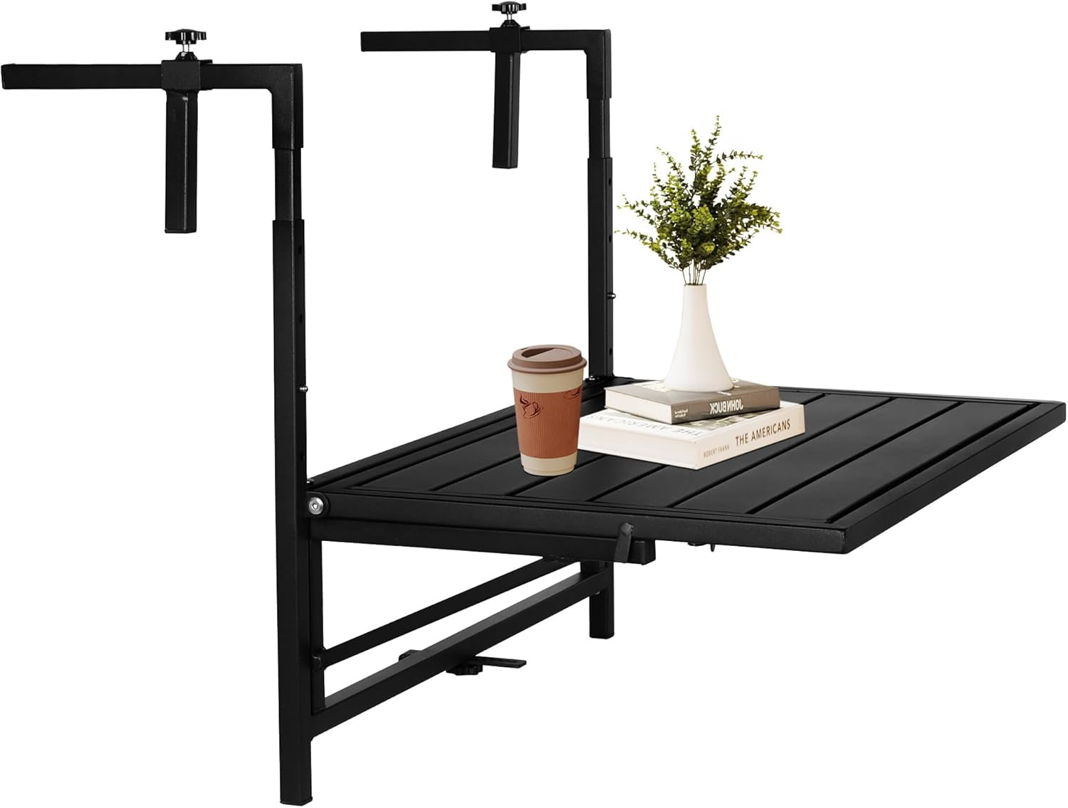 Outdoor Folding Hanging Table, Balcony Railing Table, Terrace, Garden ...