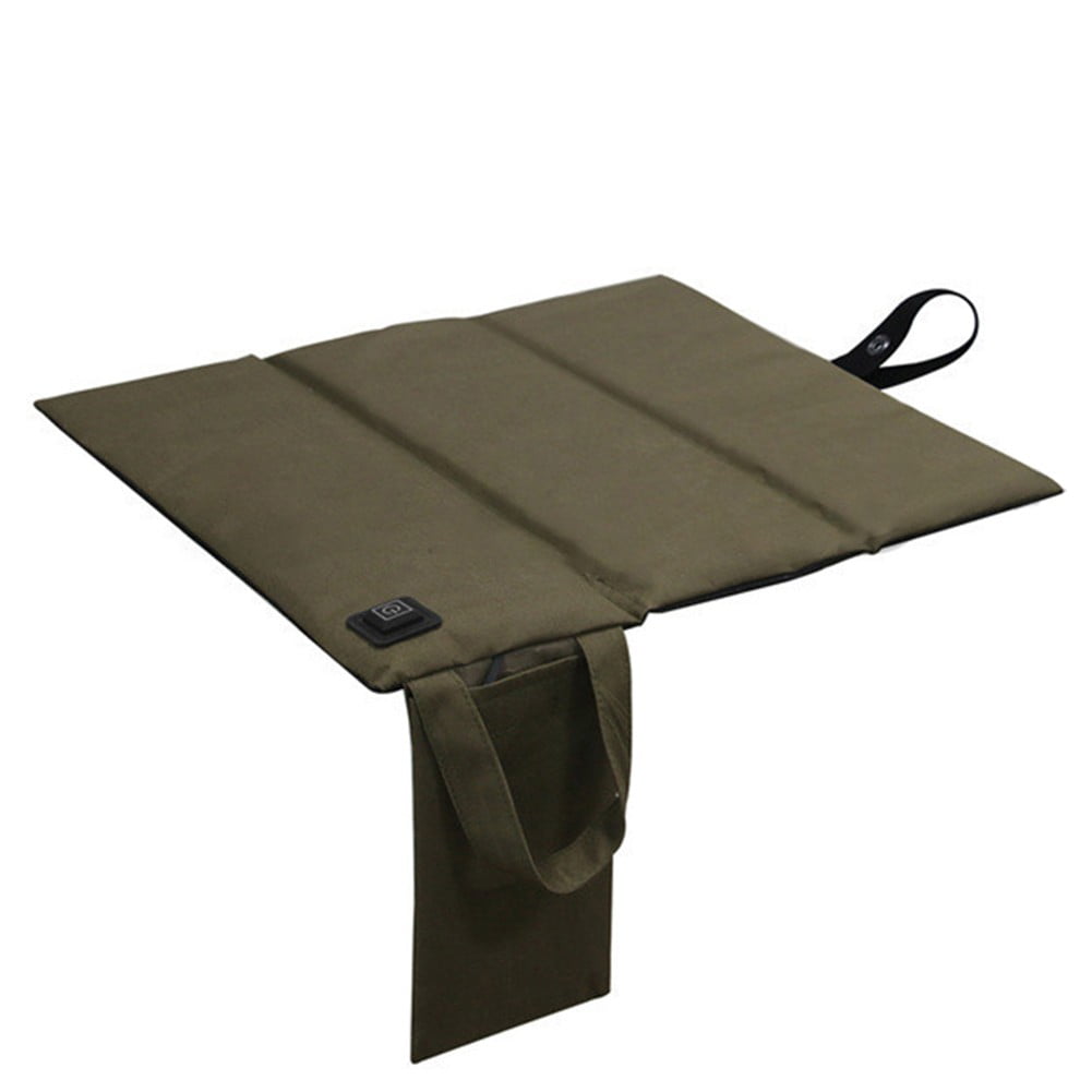 Outdoor Folding Heated Camping-Seat Cushion Upholstered Portable ...