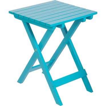 Nalone Outdoor Side Table, HDPE Adirondack End Table, Weather Resistant ...